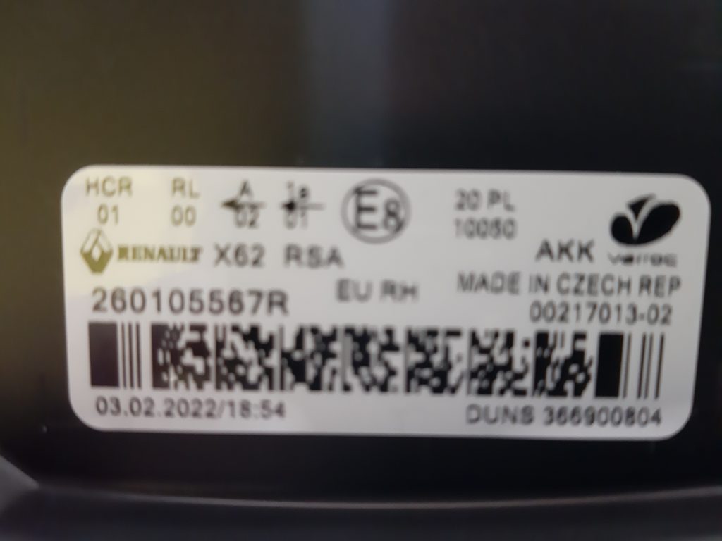 260105567R Master III Faz 3 Sağ Far - Karaoğlu Yedek Parça