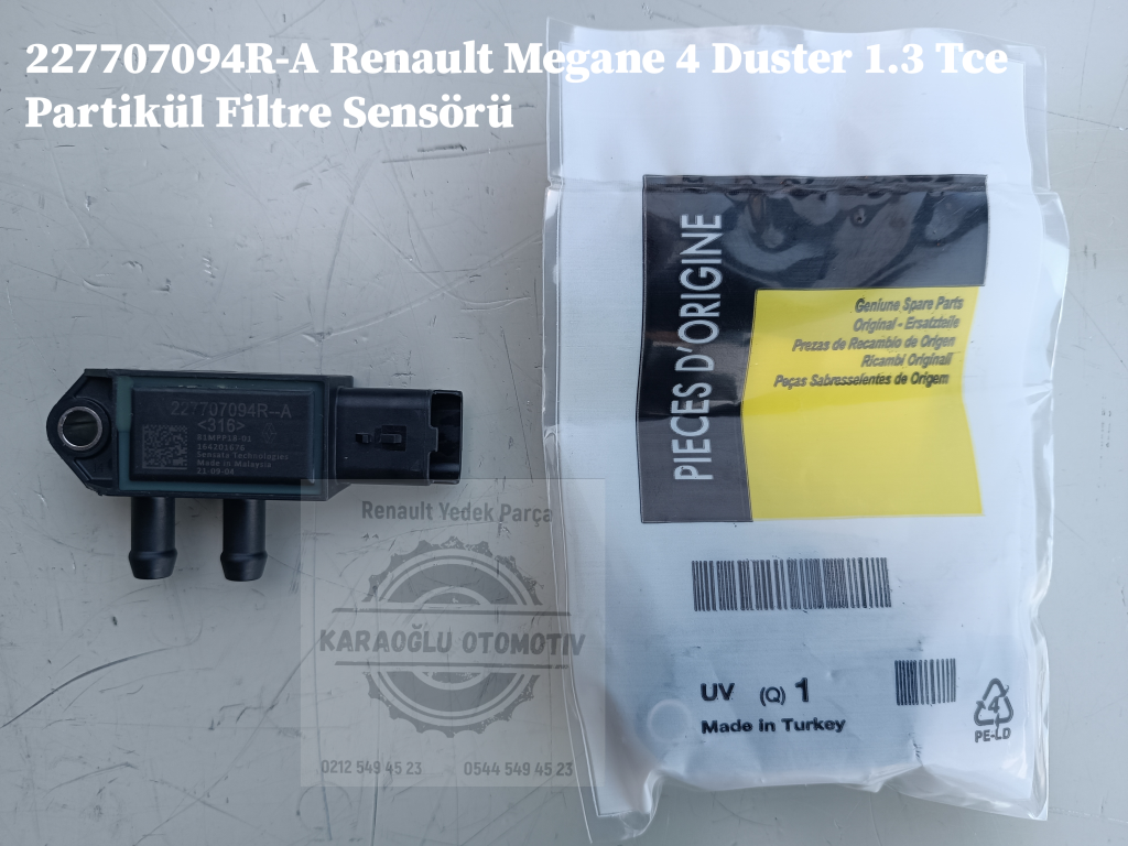 Renault Megane 4 Duster 1.3 Tce Partikül Filtre Sensörü 227707094R-A ...