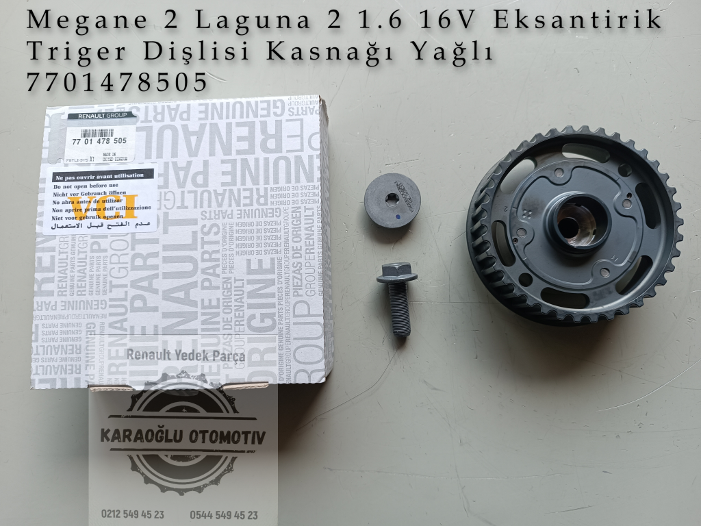 Megane II Laguna II 1.6 16V Eksantirik Triger Dişlisi Yağlı Kasnağı ...