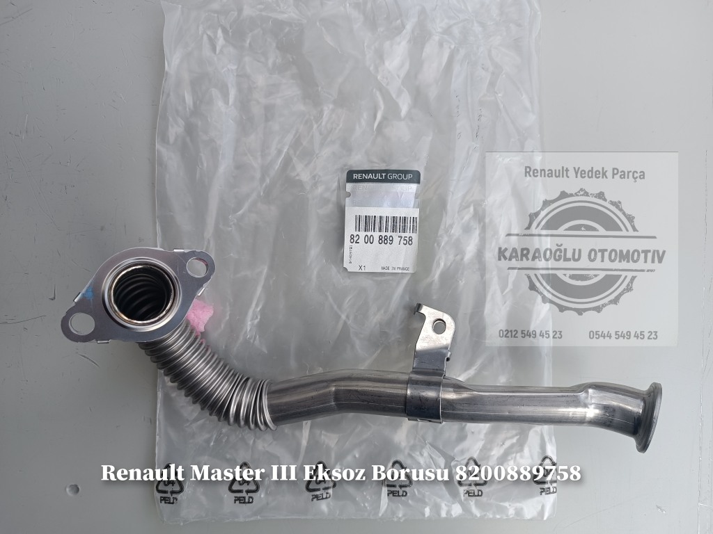 Renault Master III Eksoz Borusu 8200889758 - Karaoğlu Yedek Parça