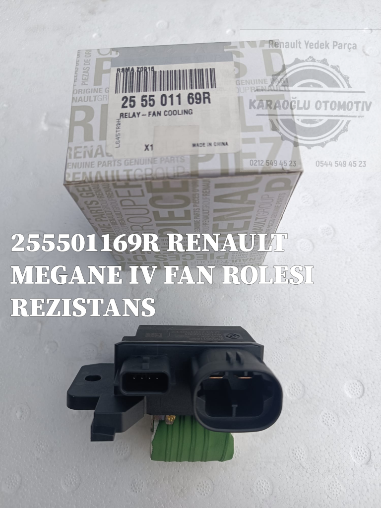 255501169R RENAULT MEGANE IV FAN ROLESI REZISTANS - Karaoğlu Yedek Parça